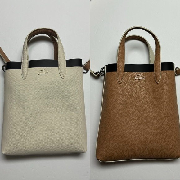 Lacoste | Bags | Lacoste Anna Petit Vertical Pique Reversible Bag ...